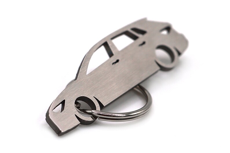 Contours Sillhouettes Laser Cut Car Stainless Steel Key Ring Lowered ...