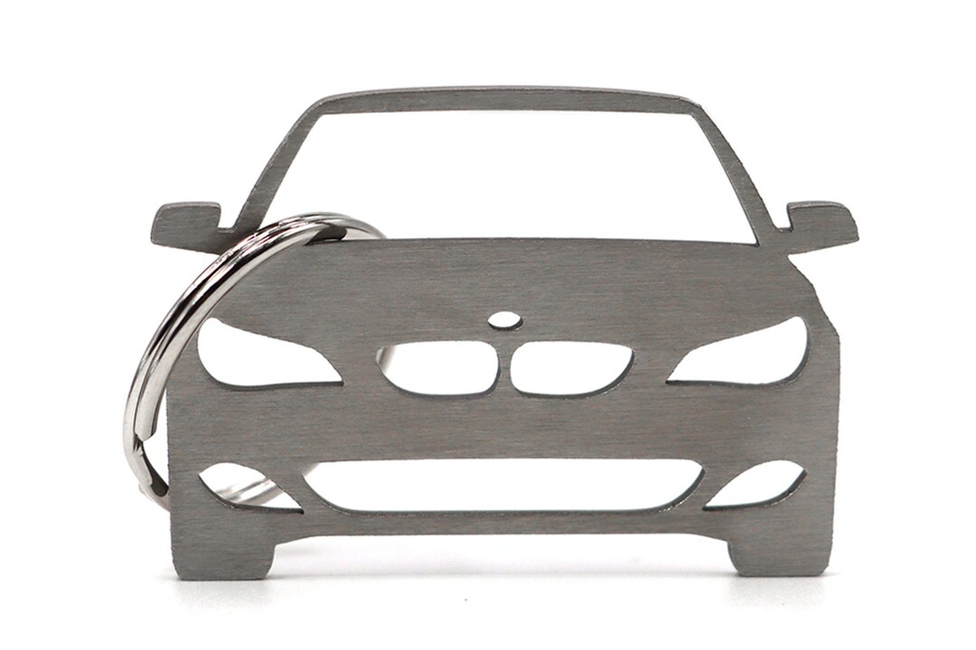 Contour Silhouettes Laser Cut Automobile Stainless Steel Key Chain E60 ...