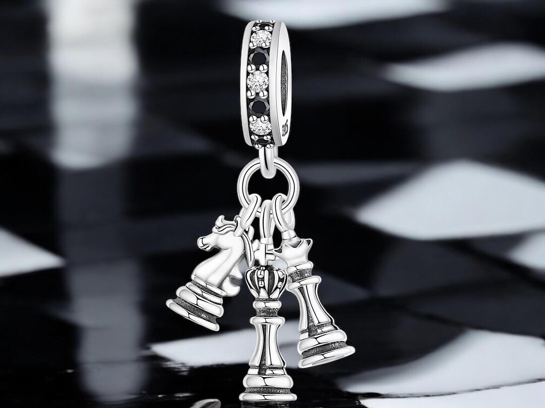 Chess Game Pieces Queen King Pawn Bishop Knight 925 Sterling Silver ...