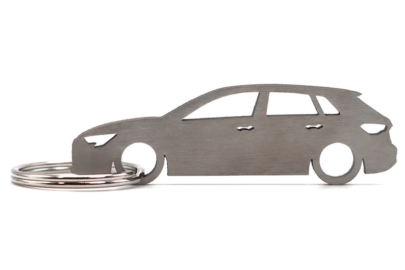 Contours Sillhouettes Laser Cut Car Stainless Steel Key Ring Lowered ...