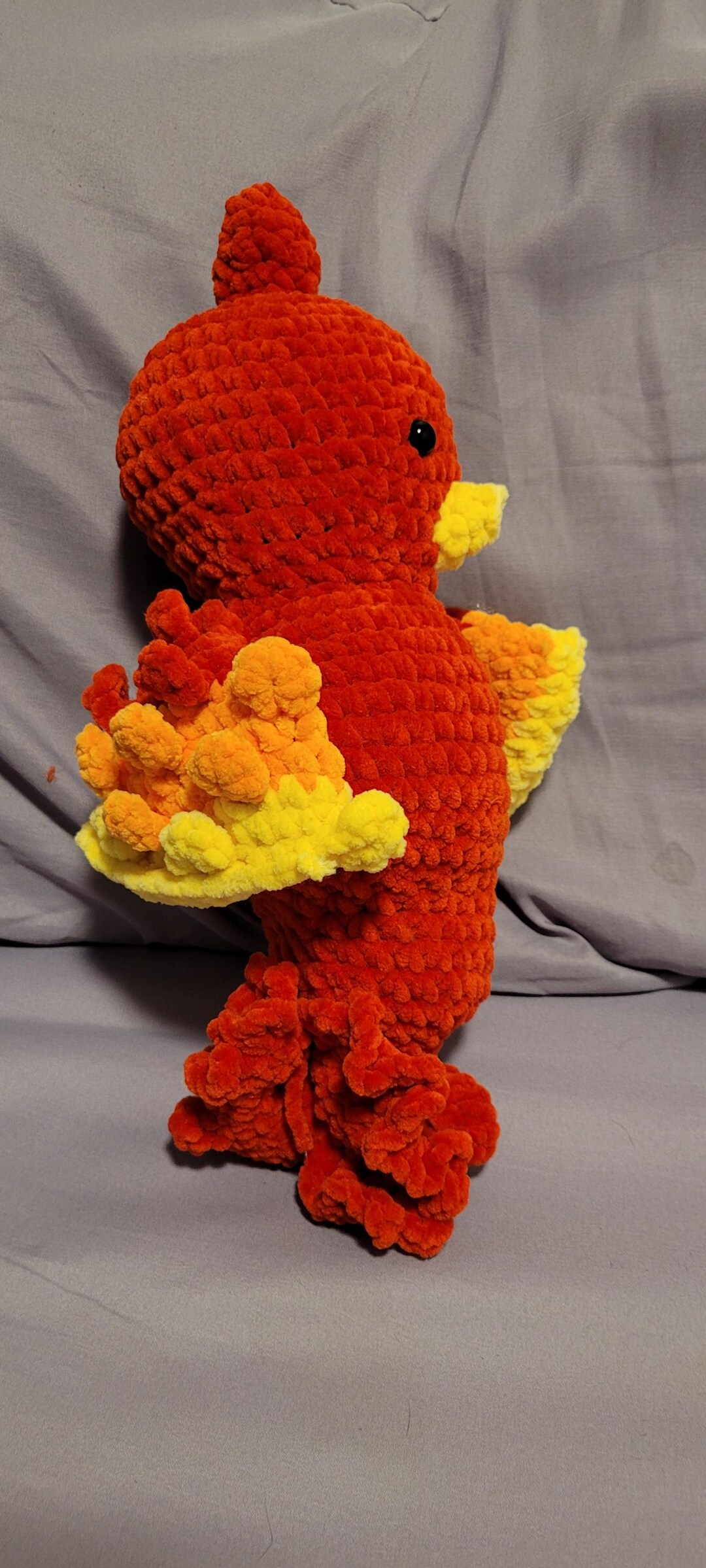 Crochet Phoenix in Harmony With the Flames of Yarn - Etsy