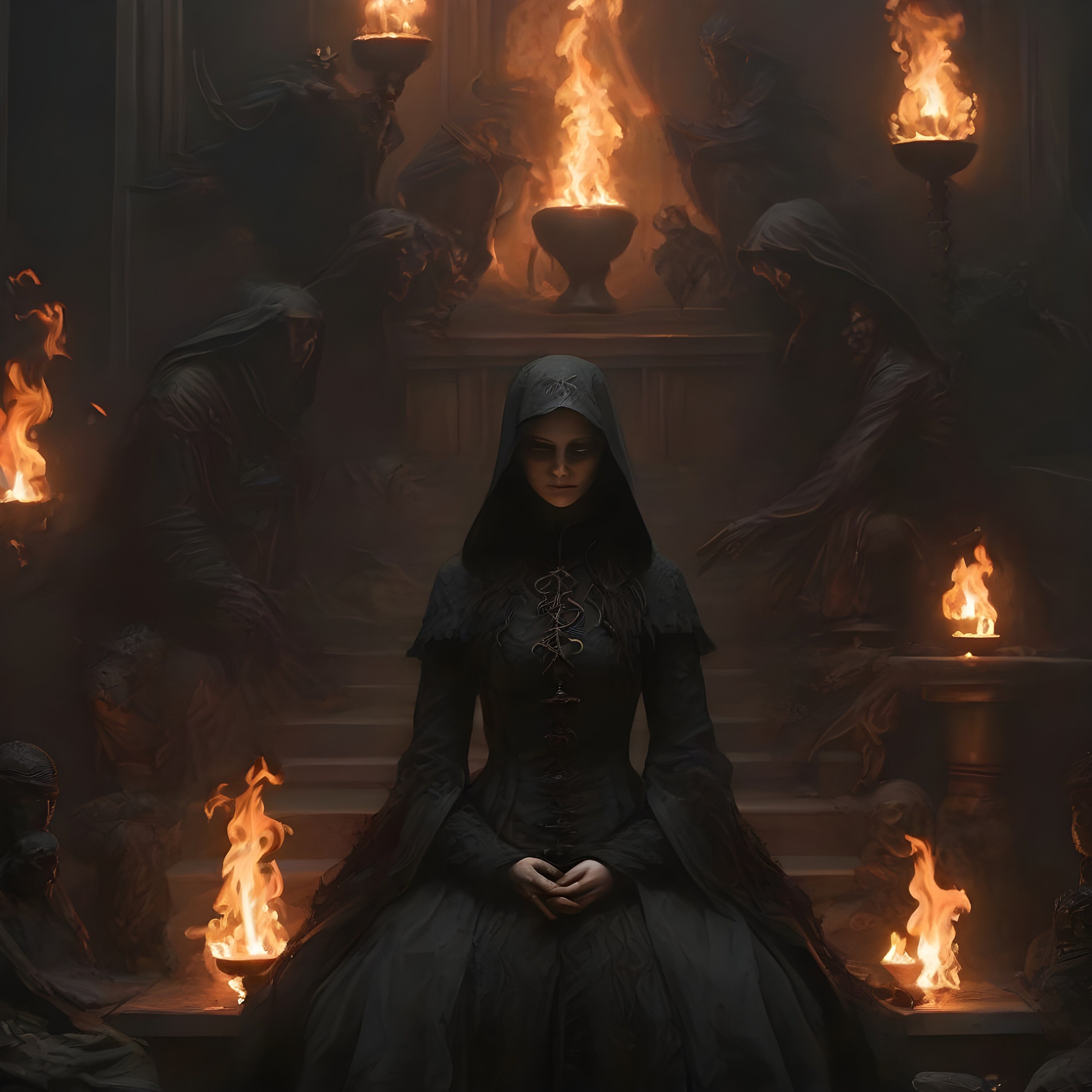 Printable Dark Atheistic Illustration By. Dien - Etsy