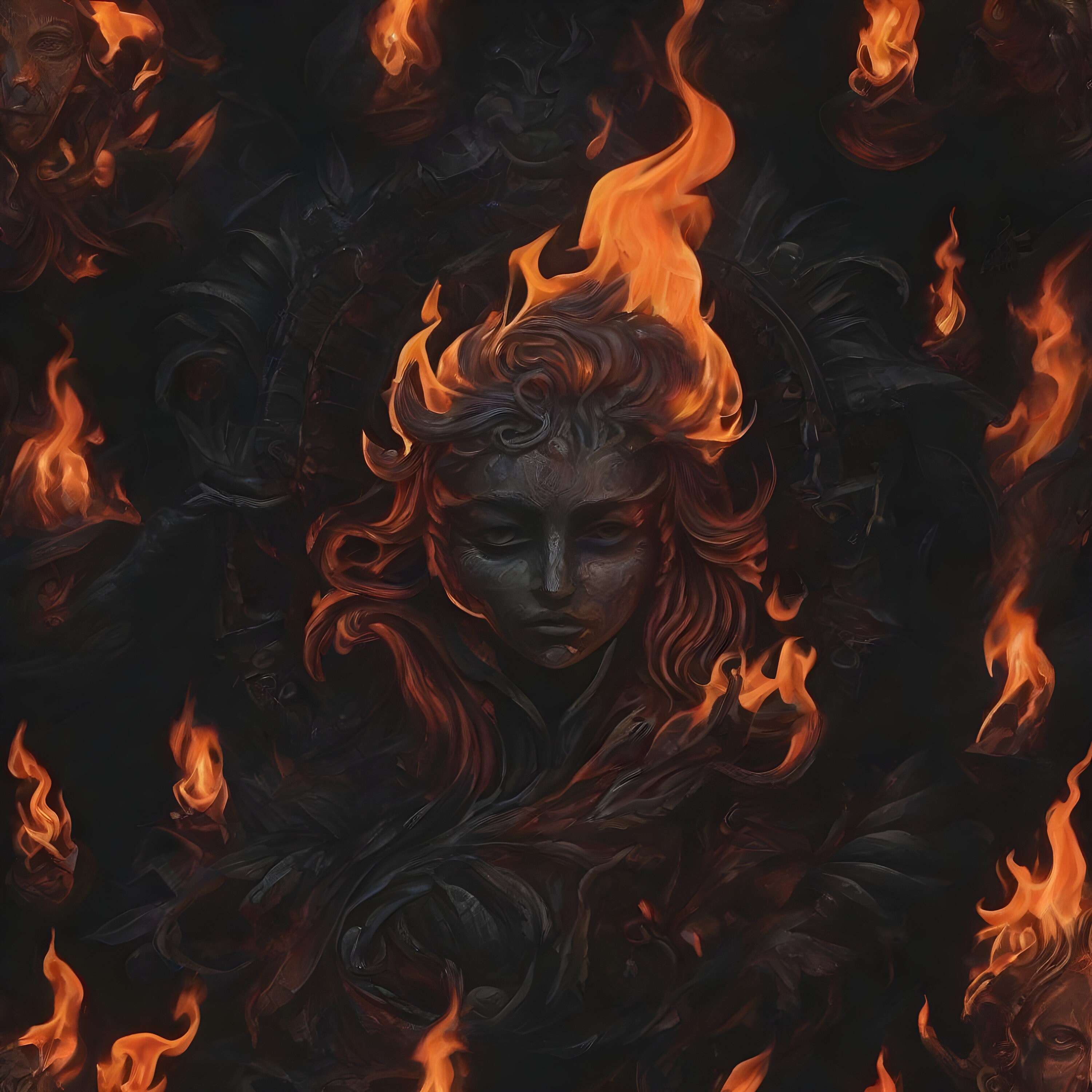 Printable Dark Atheistic Illustration By. Dien - Etsy