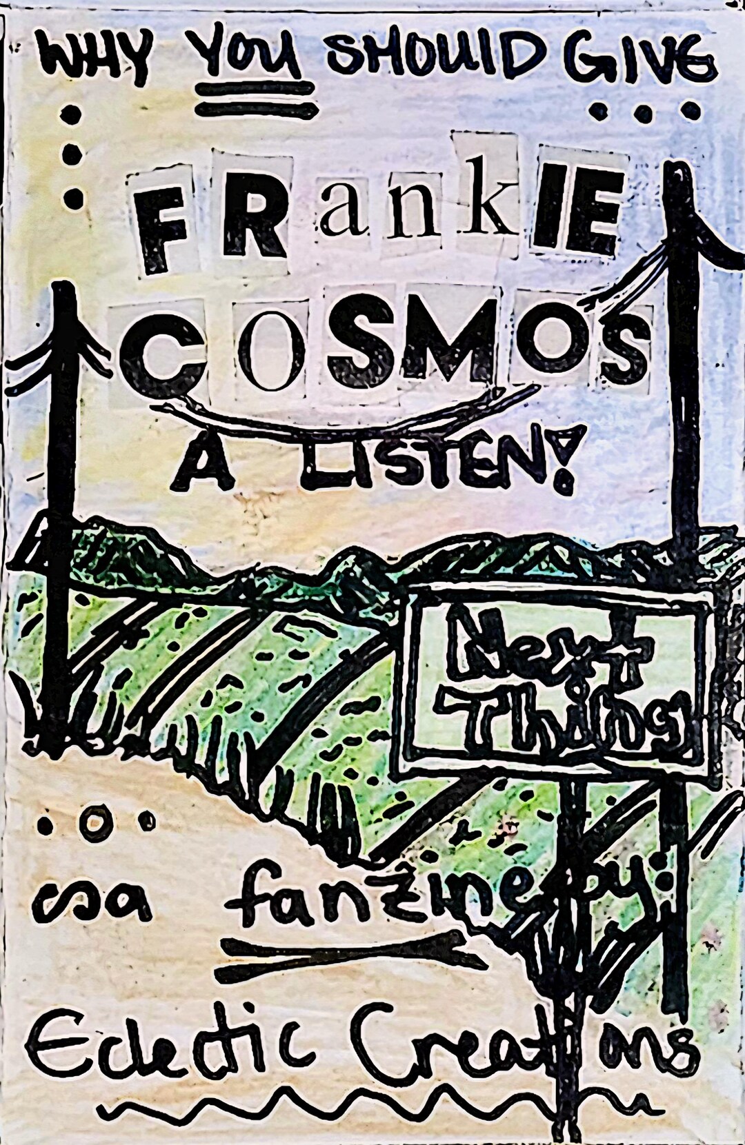 Indie Music-inspired Printable Zine – Frankie Cosmos Fan Art - Etsy