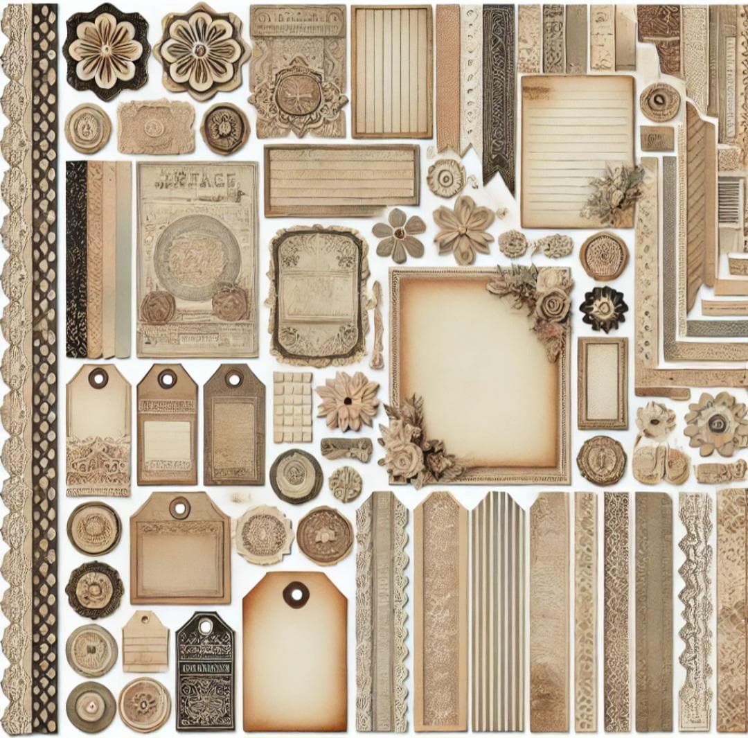 Printable Vintage Dream Scrapbook Page Digital Download - Etsy