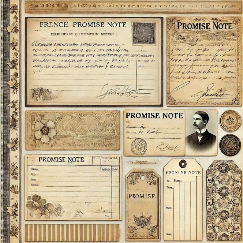 Vintage-style Promise Scrapbook Page Printable Download - Etsy