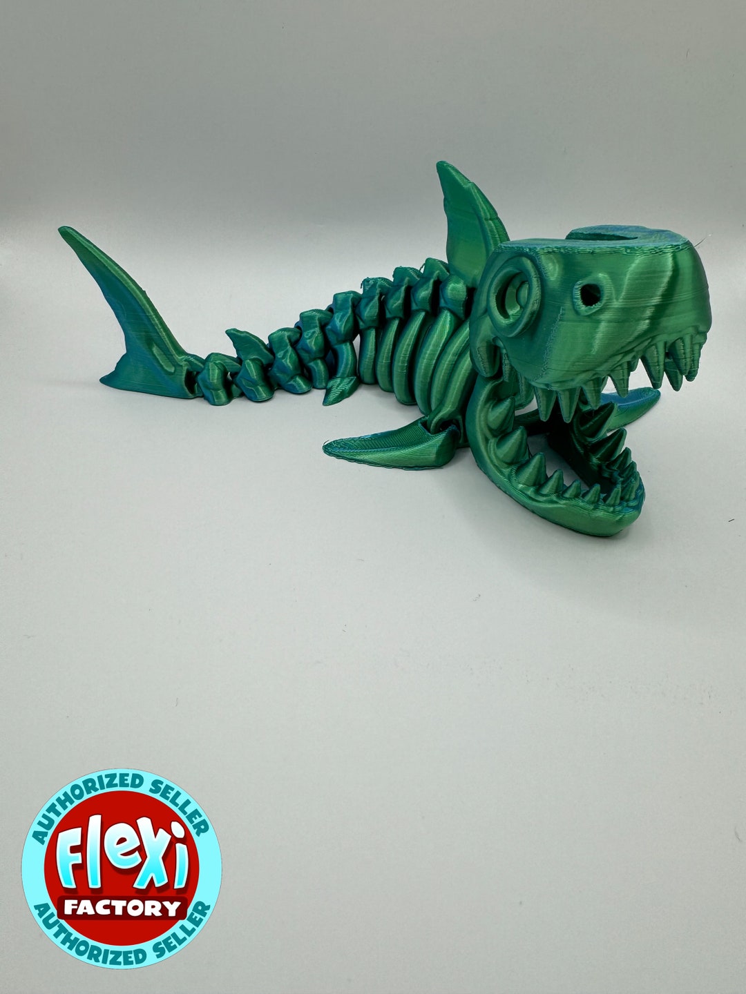 3D Printed Multi-color Articulating Silk Shark Fidget Toy - Etsy
