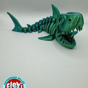 3D Printed Multi-color Articulating Silk Shark Fidget Toy - Etsy