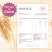 Editable Invoice Template With BONUS Receipt Template Bundle, Printable ...