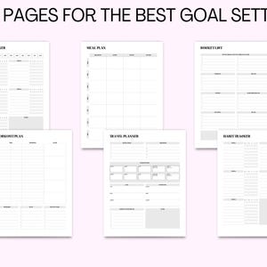 Printable Goal Planner Bundle, Goodnotes Goal Planner, Daily Weekly ...