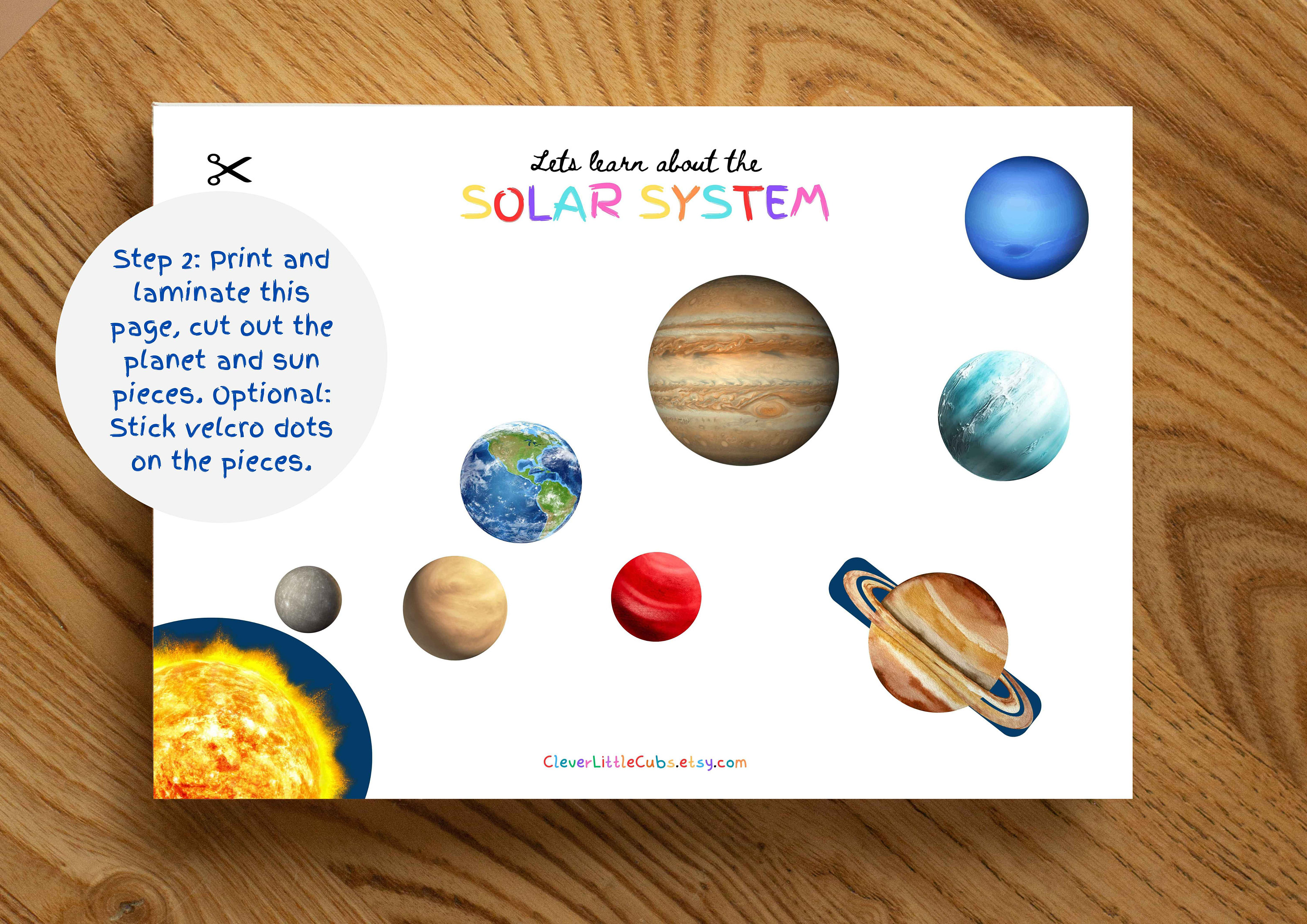 Solar System Planets Matching Activity Toddlers Planets Activity Board ...