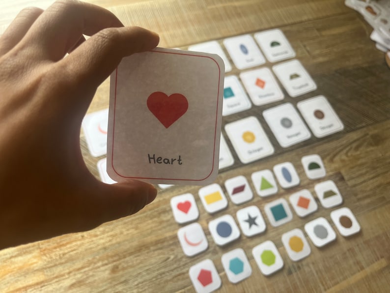 Shapes Flash Cards Shapes Matching Activity Shapes Flashcards ...