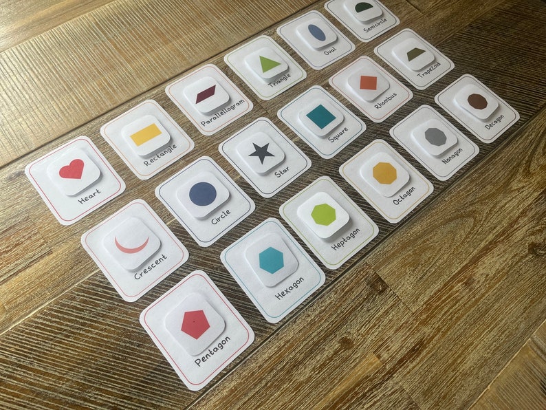 Shapes Flash Cards Shapes Matching Activity Shapes Flashcards ...