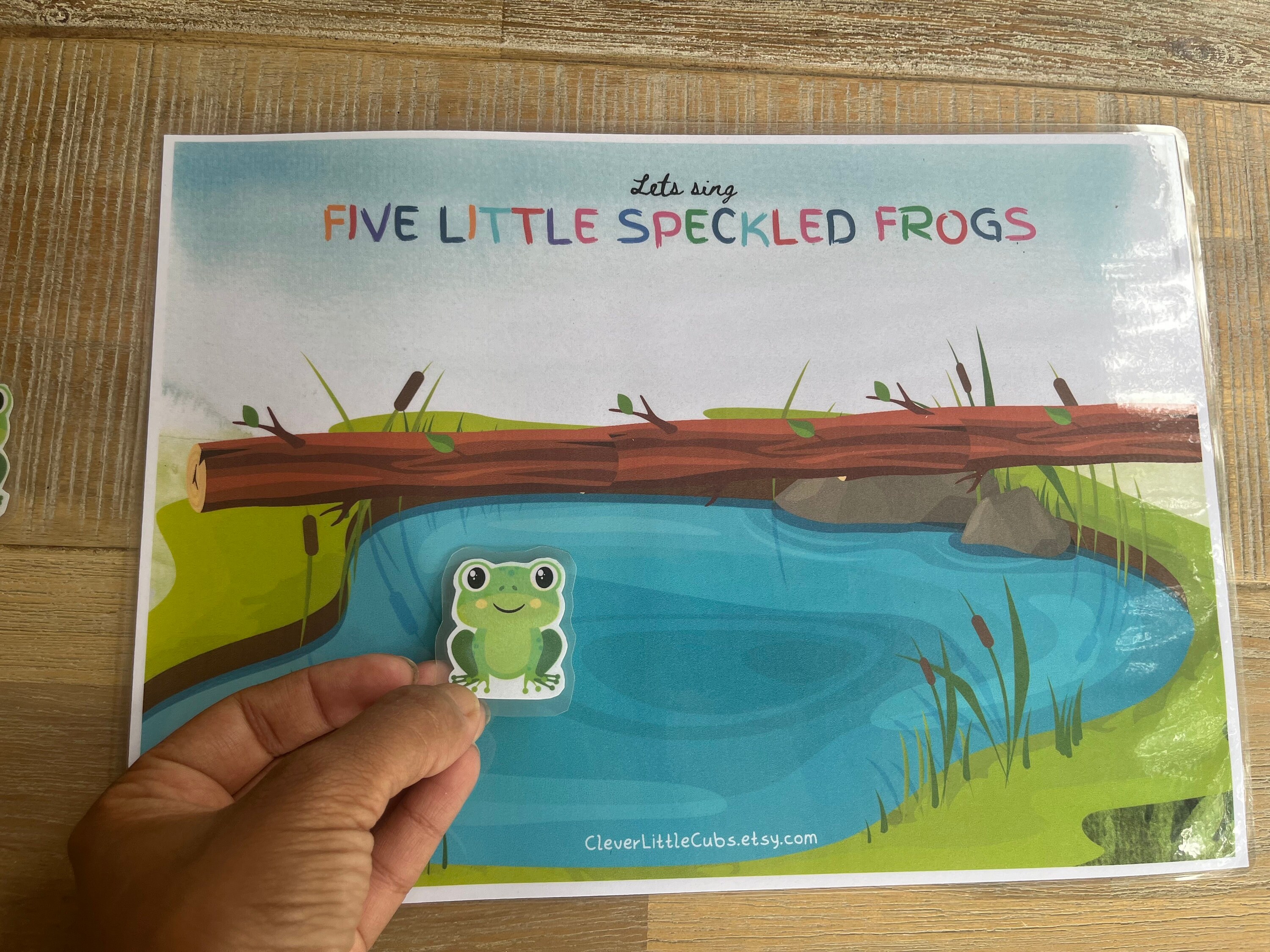 Five Little Speckled Frogs Counting Song Preschool Material Counting ...