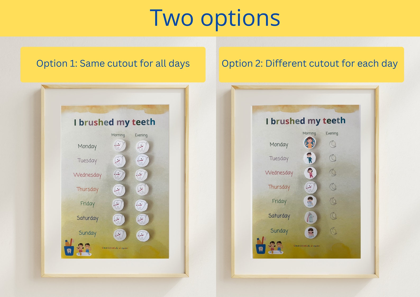 Brushing Teeth Star Chart Brushing Teeth Chart Teeth Brushing Activity ...