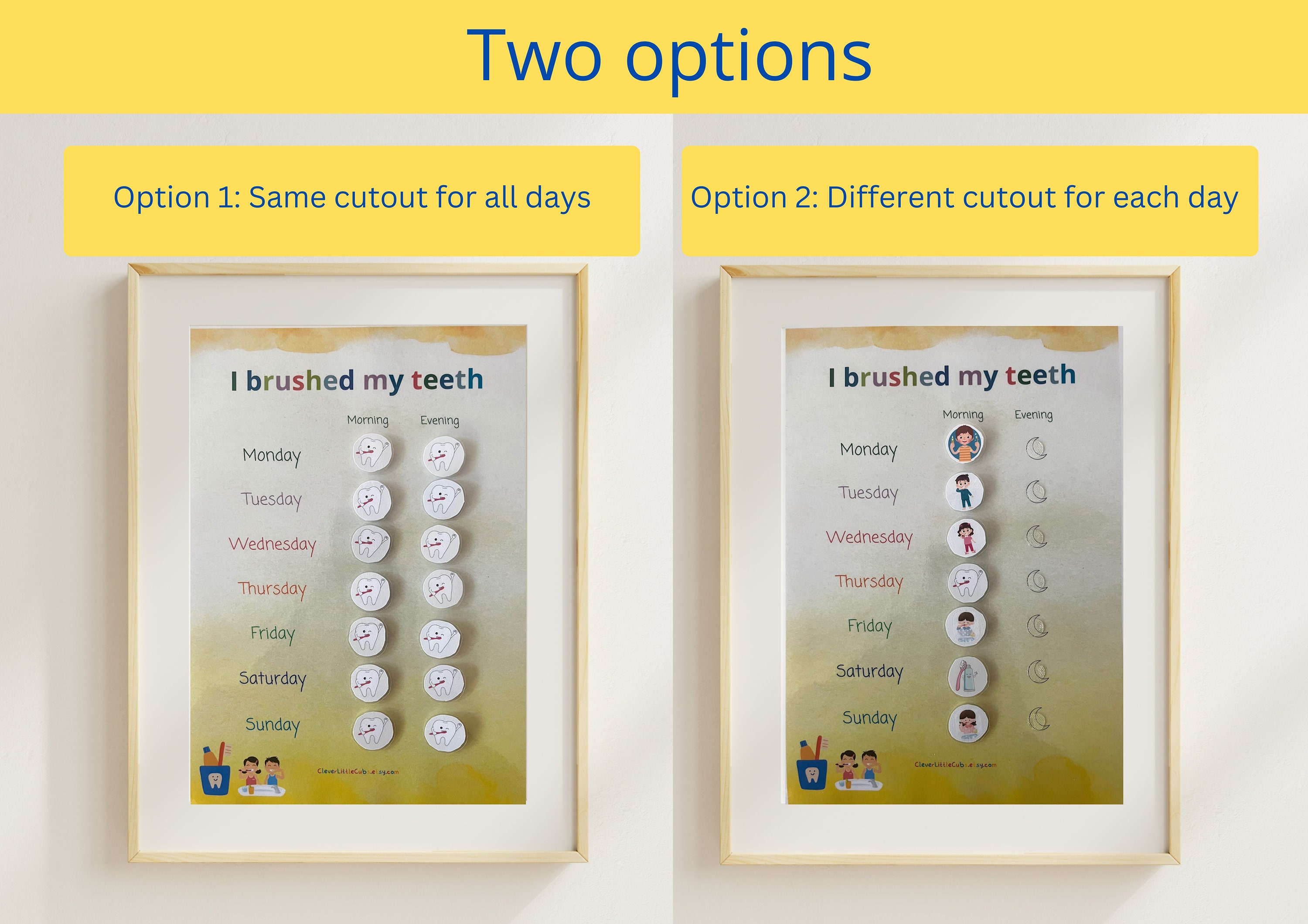 Brushing Teeth Star Chart Brushing Teeth Chart Teeth Brushing Activity ...