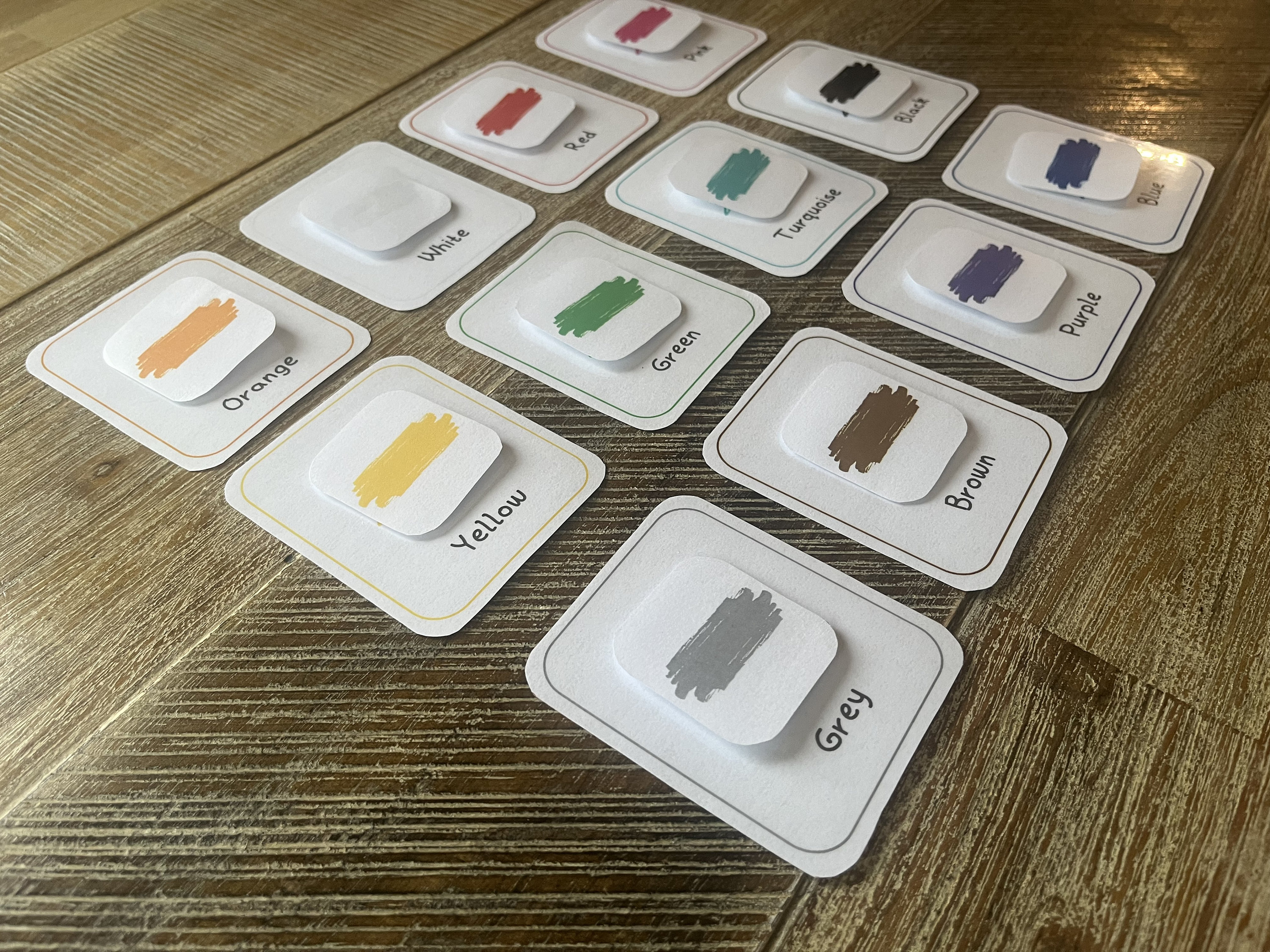 Colour Flashcards Colour Matching Activity Learn Colours Teach Colours ...