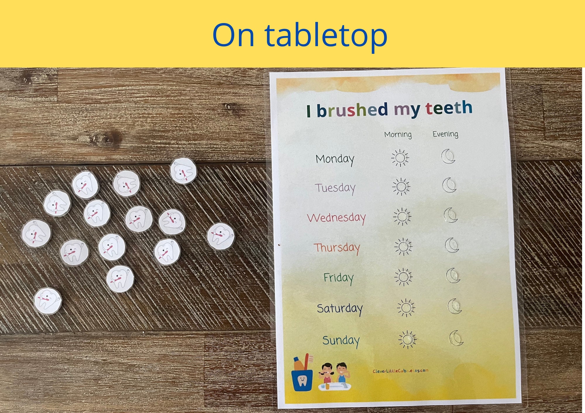 Brushing Teeth Star Chart Brushing Teeth Chart Teeth Brushing Activity ...