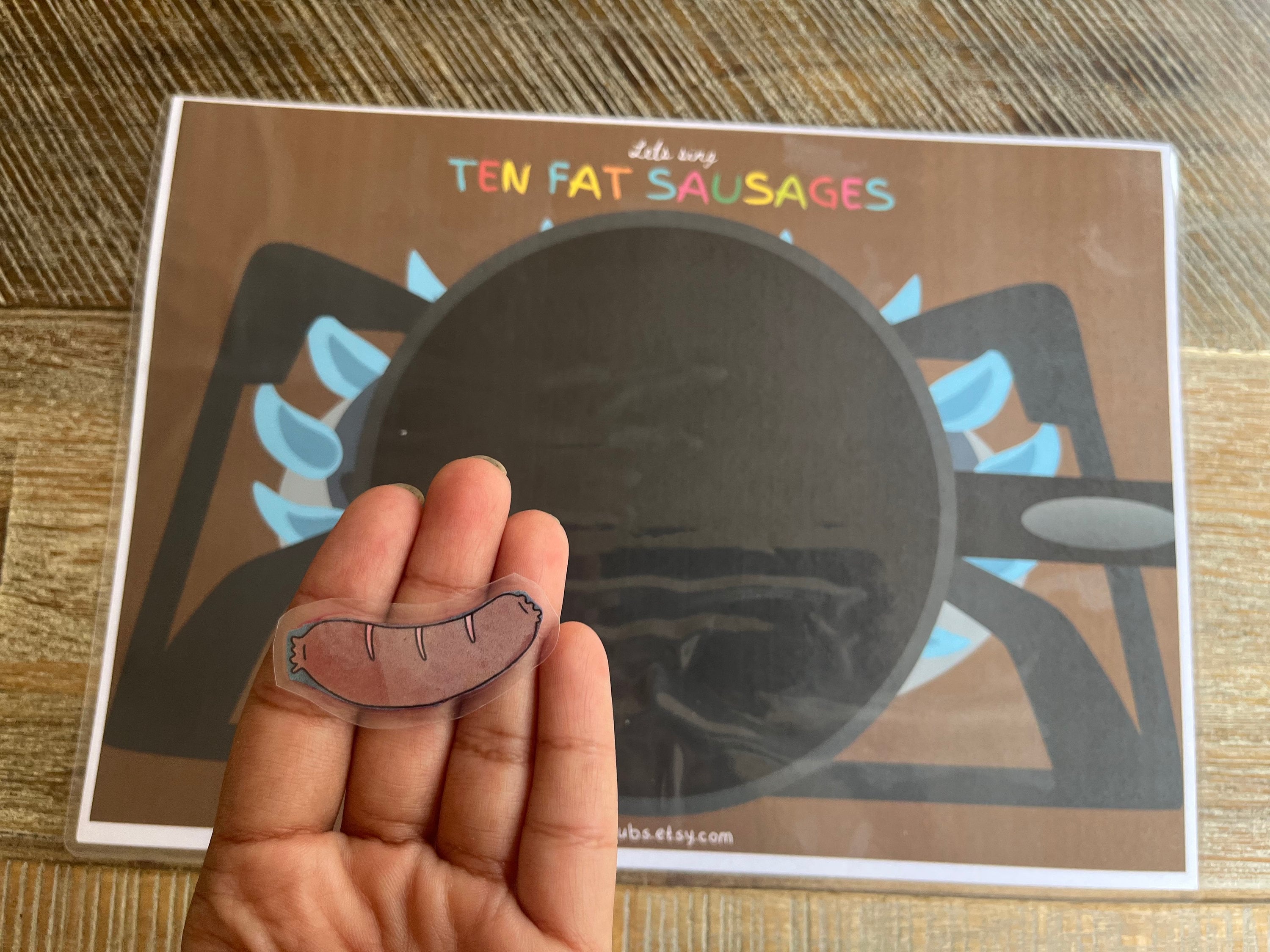 Ten Fat Sausage Song Counting Activity Homeschool Counting Montessori ...