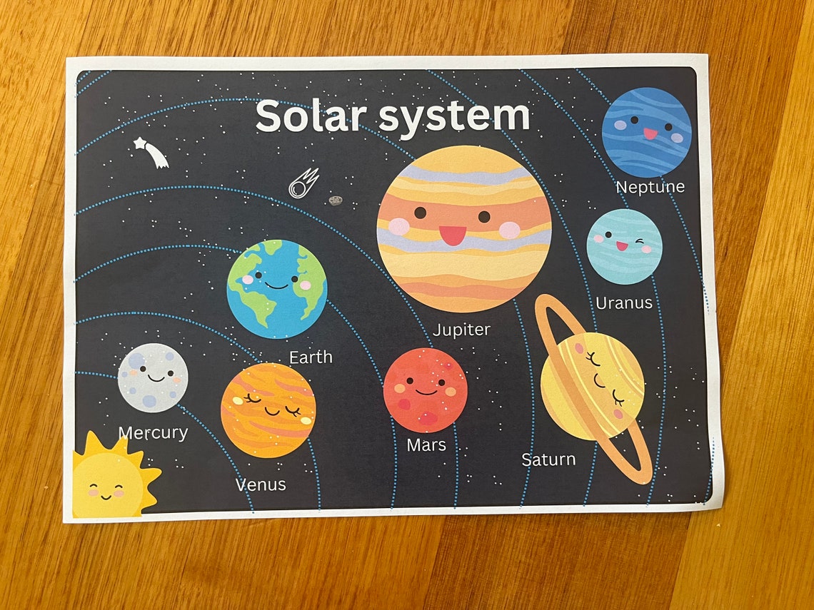 Solar System Busy Book Planets Matching Planets Activity Board ...