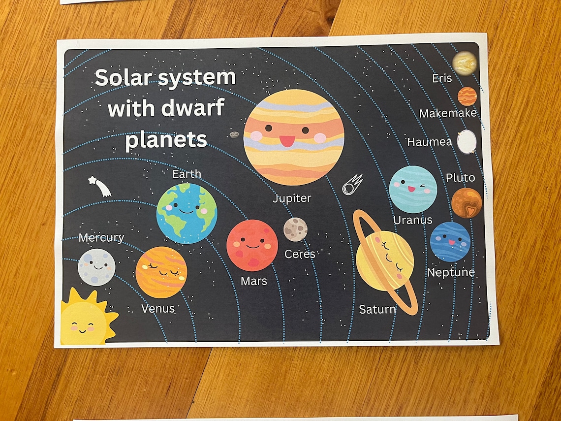 Solar System Busy Book Planets Matching Planets Activity Board ...
