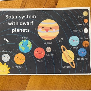Solar System Busy Book Planets Matching Planets Activity Board ...