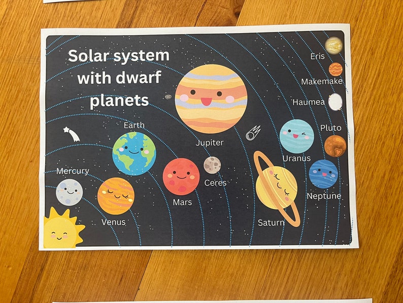 Solar System Busy Book Planets Matching Planets Activity Board ...