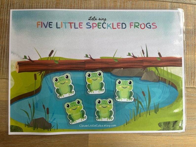 Five Little Speckled Frogs Counting Song Preschool Material Counting ...