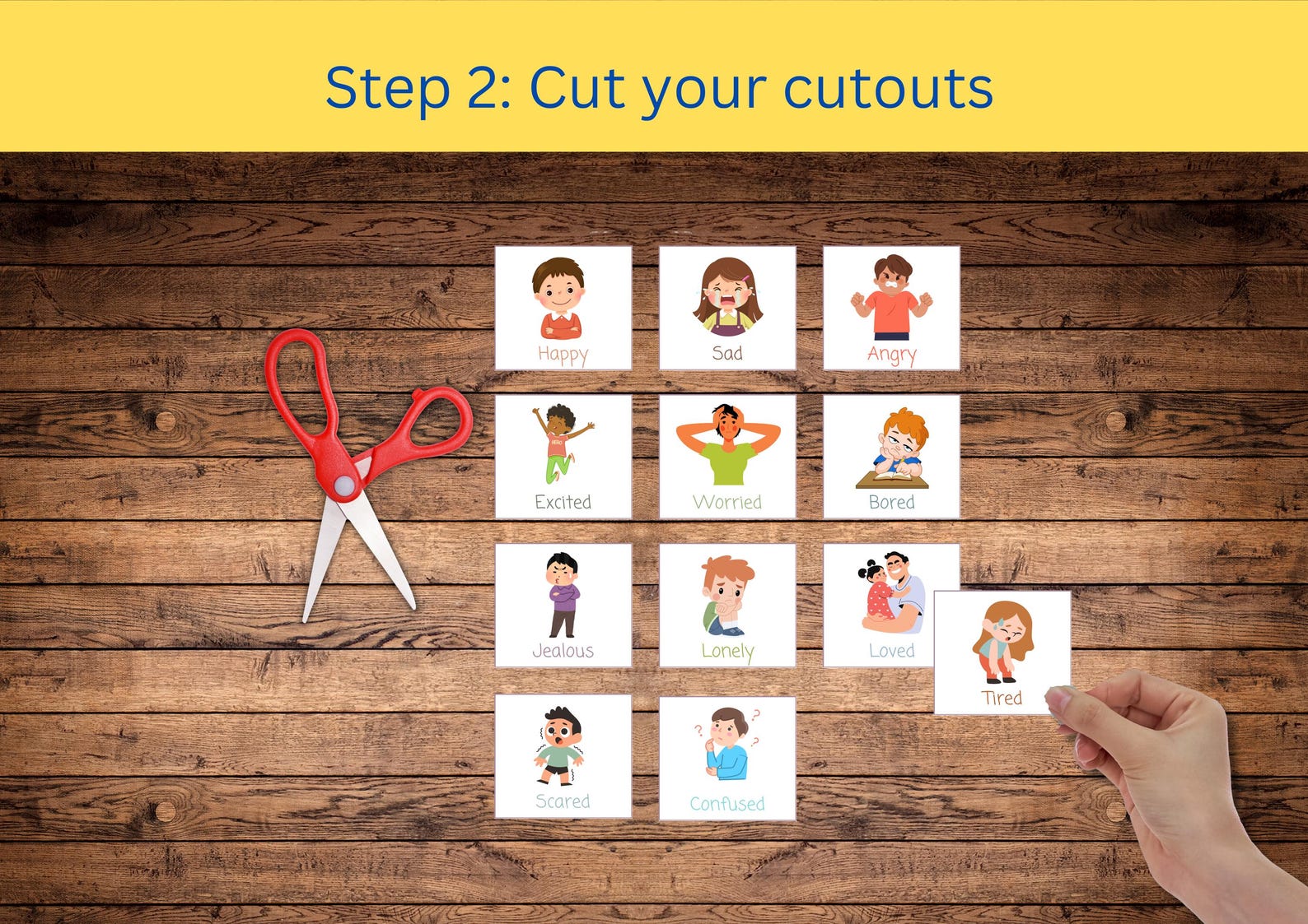 Emotions Matching Activity for Kids Preschool Printable Emotions ...