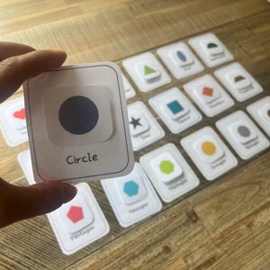 Shapes Flash Cards Shapes Matching Activity Shapes Flashcards ...