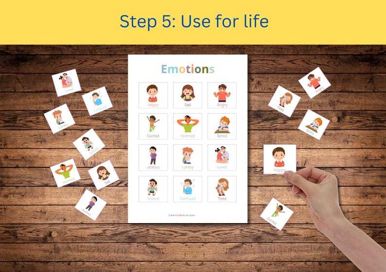 Emotions Matching Activity for Kids Preschool Printable Emotions ...