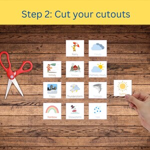 Weather Matching Activity for Kids Preschool Printable Weather Matching ...