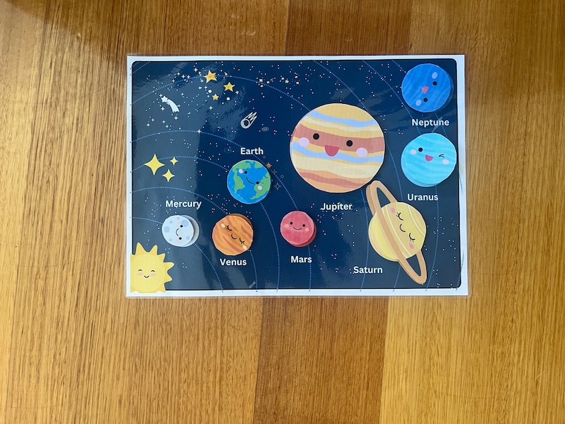 Planets With Dwarf Planets Busy Book for Toddlers Space Activity Board ...