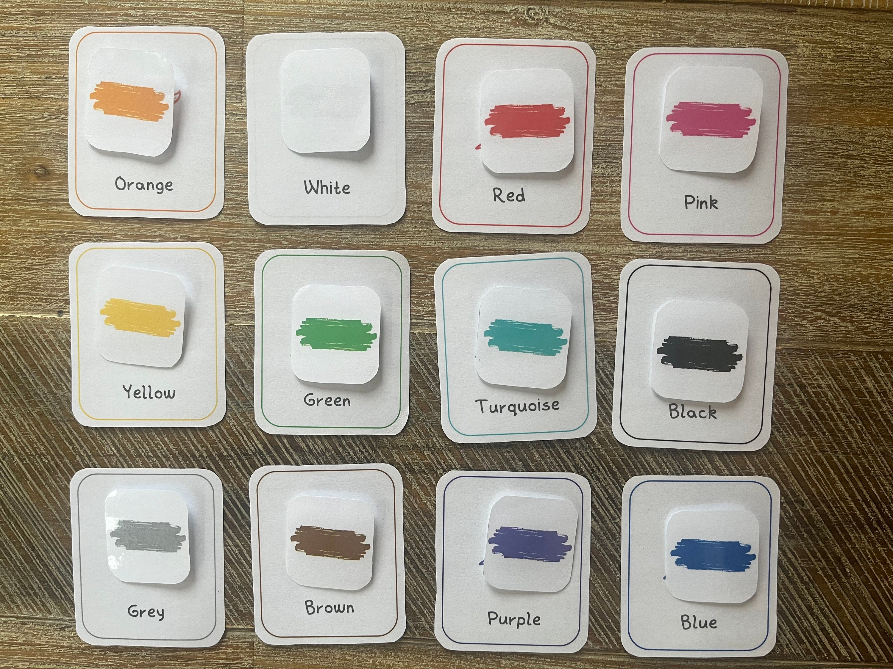 Colour Flashcards Colour Matching Activity Learn Colours Teach Colours ...
