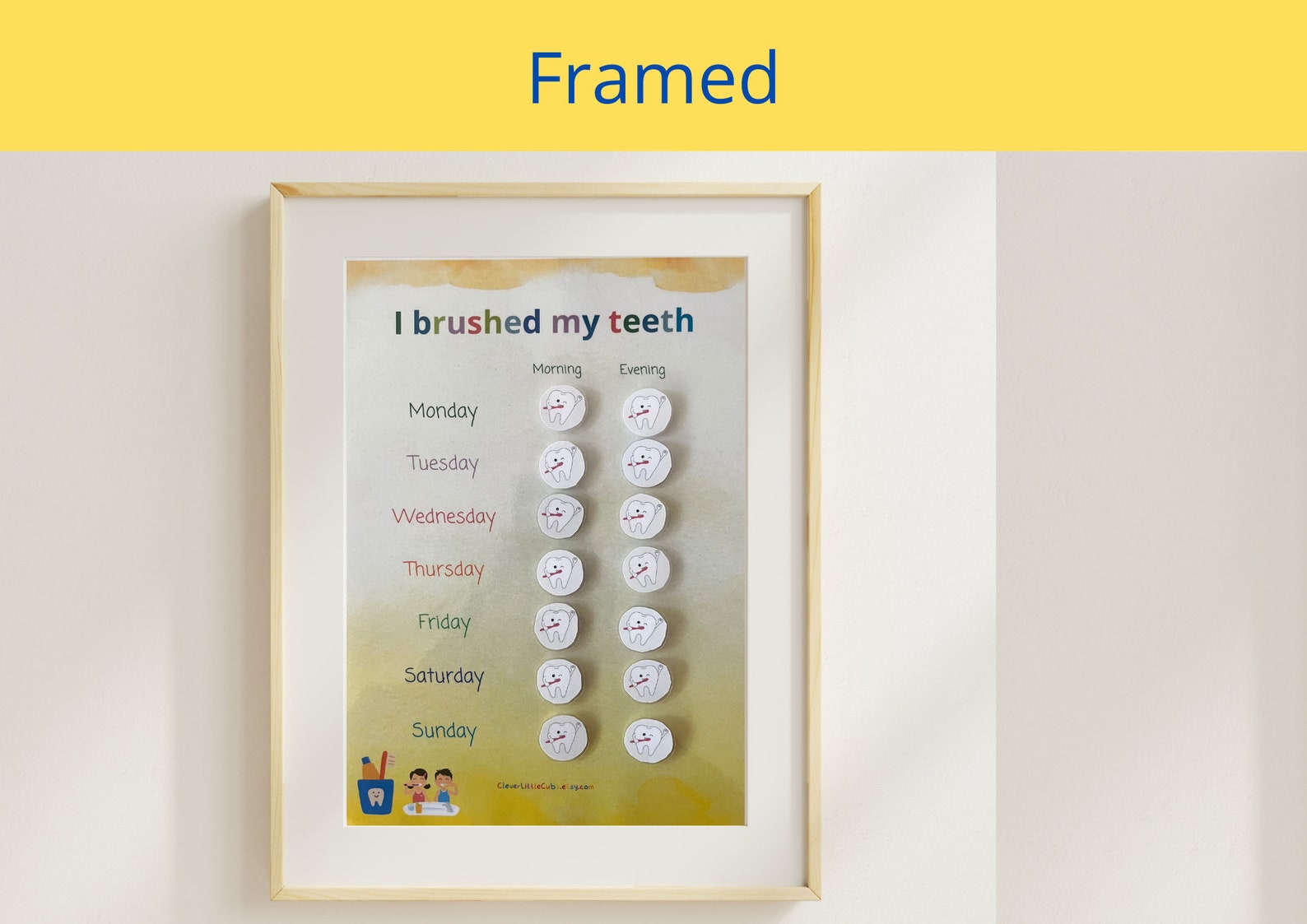Brushing Teeth Star Chart Brushing Teeth Chart Teeth Brushing Activity ...