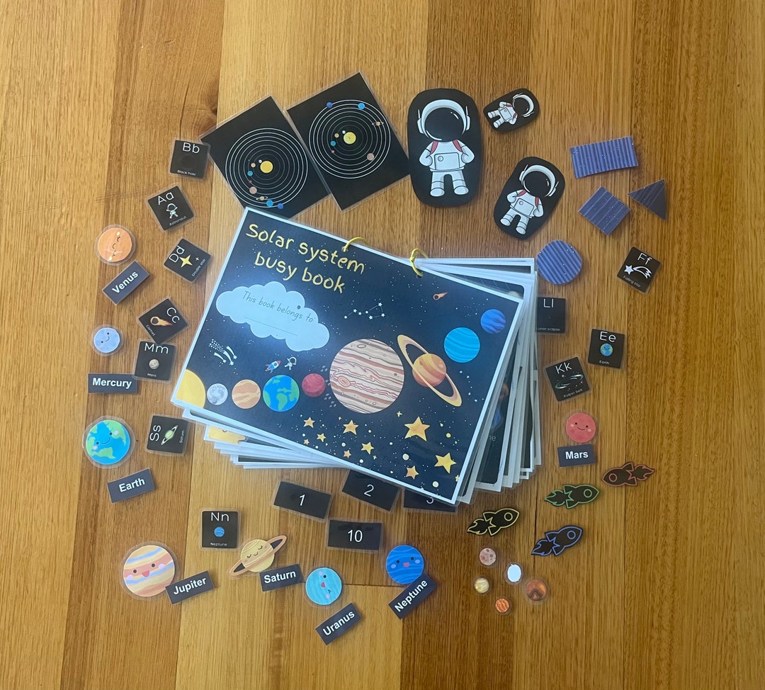 Solar System Busy Book Planets Matching Planets Activity Board ...