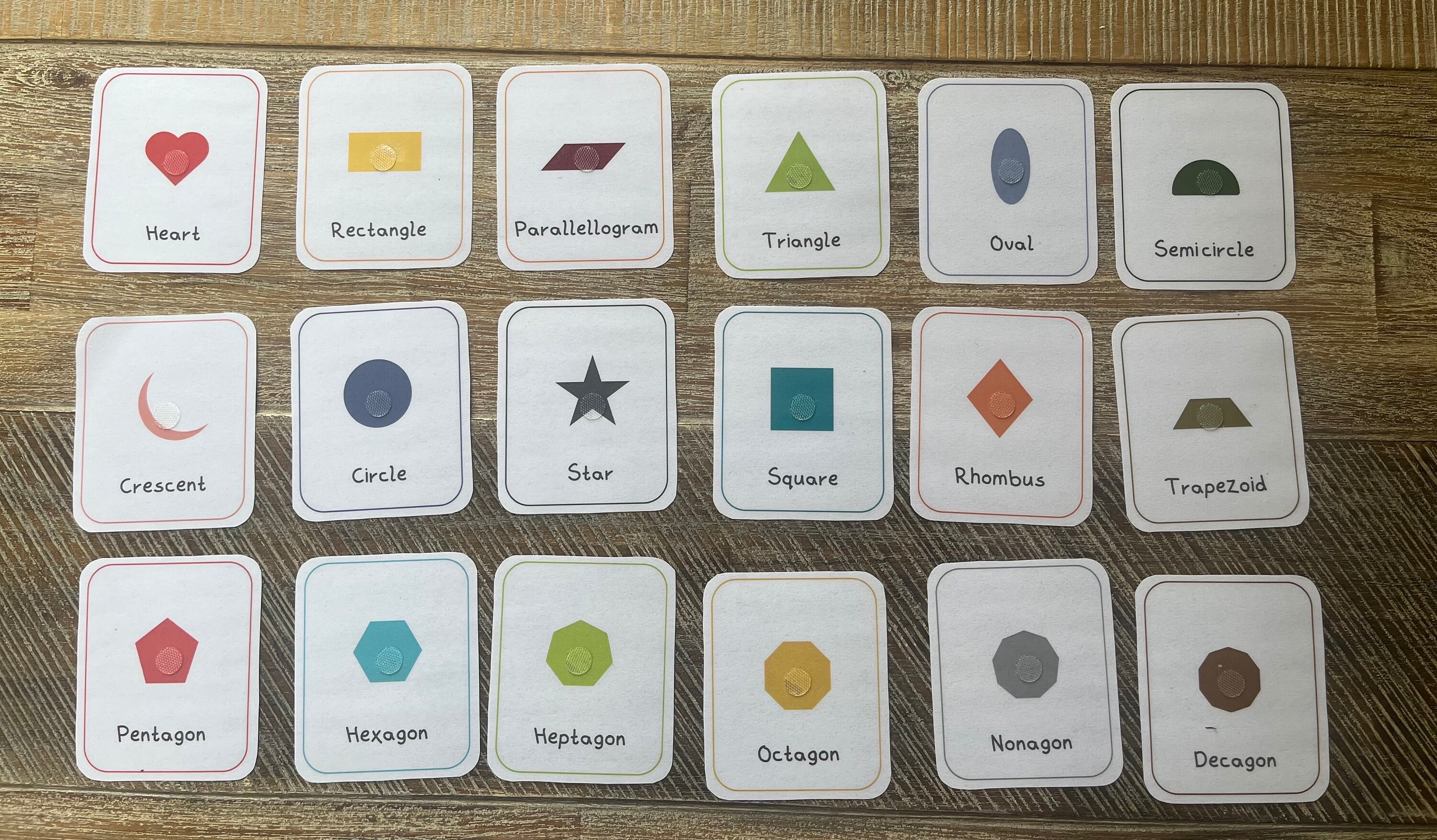 Shapes Flash Cards Shapes Matching Activity Shapes Flashcards ...