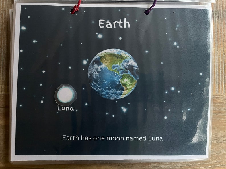 Moons of the Planets Moons Matching Activity Planets Busy Book Planets ...