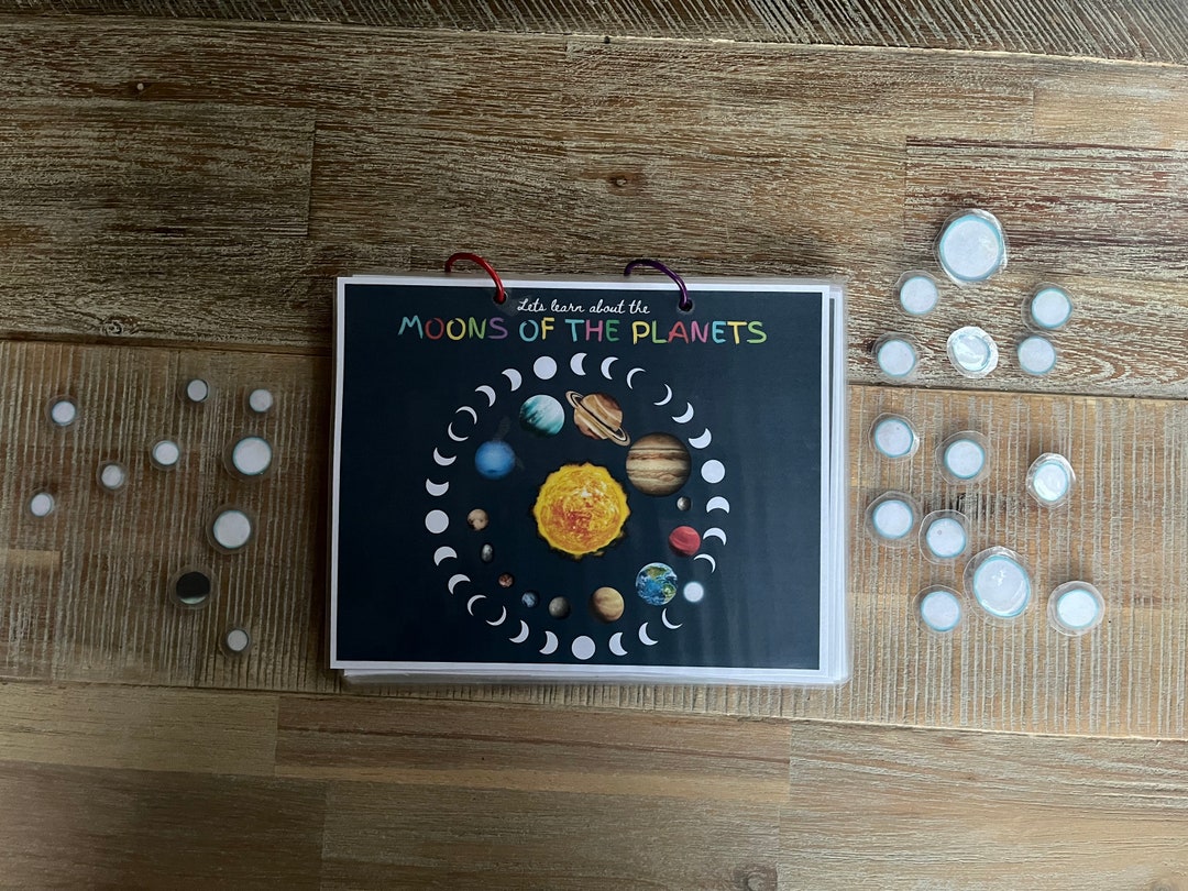 Moons of the Planets Moons Matching Activity Planets Busy Book Planets ...