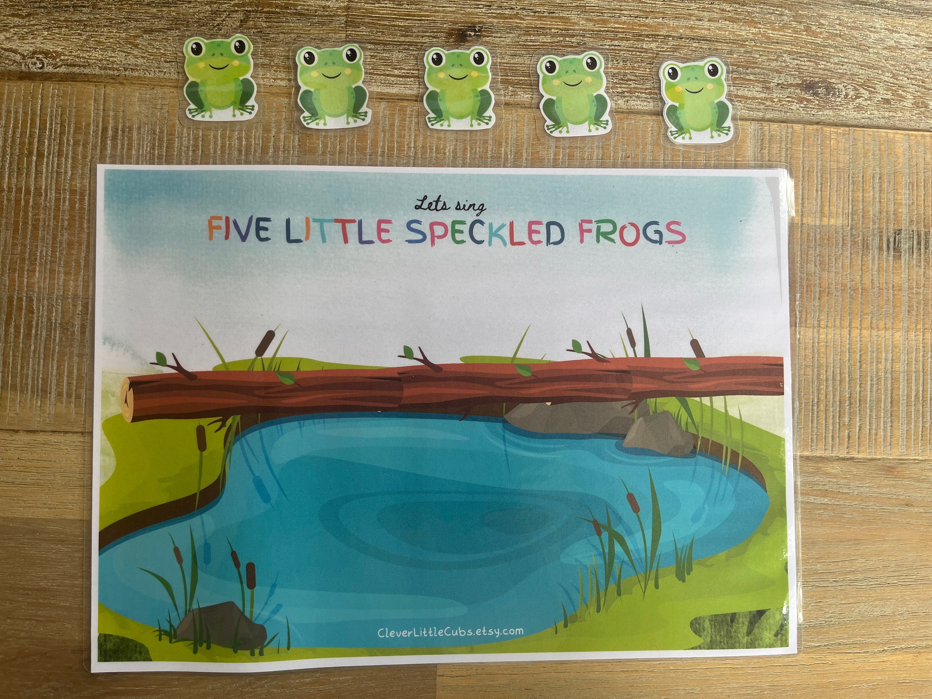 Five Little Speckled Frogs Counting Song Preschool Material Counting ...