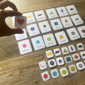 Shapes Flash Cards Shapes Matching Activity Shapes Flashcards ...