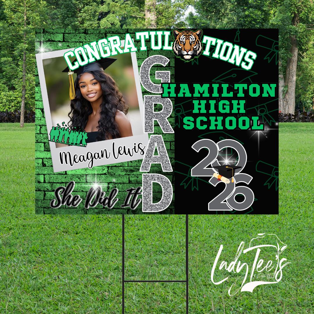 Graduation Yard Sign Editable 2026 - Etsy