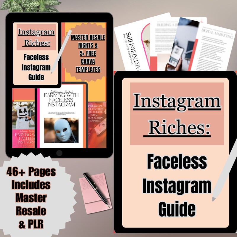Ebook Instagram Template - Etsy