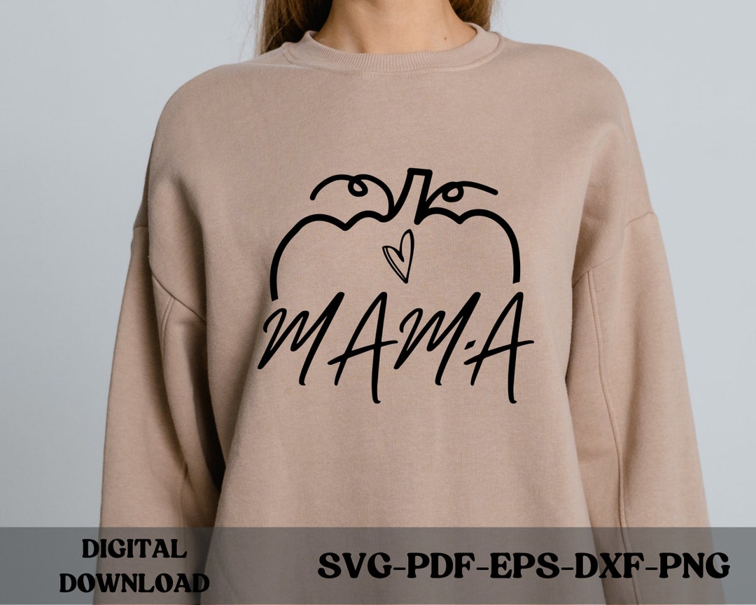 Mama Pumpkin SVG PNG Custom, Fall Mama Shirt Svg, Hello Pumpkin Svg ...