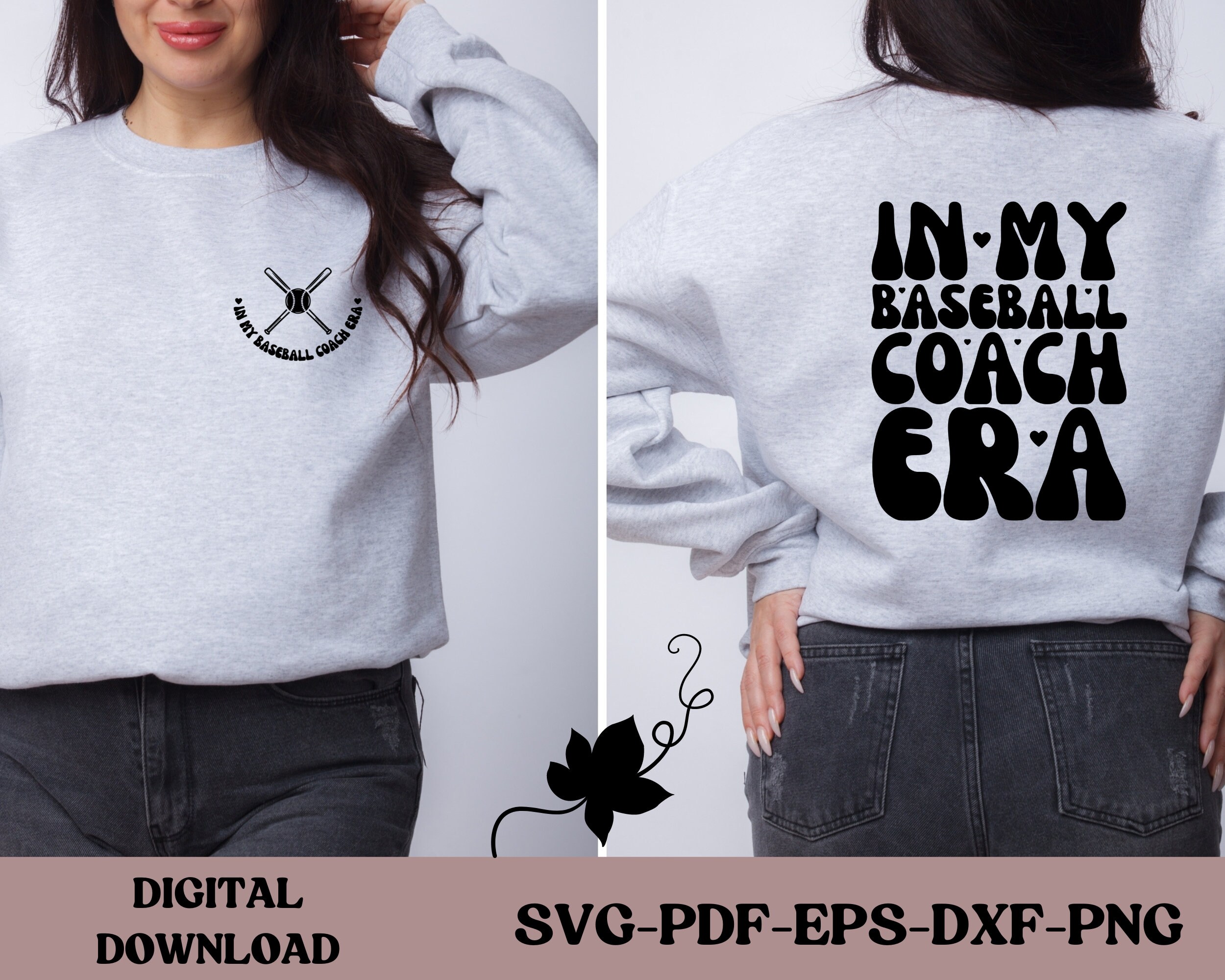 In My Baseball Coach Era Svg Png, Baseball Coach Shirt, Retro Baseball ...