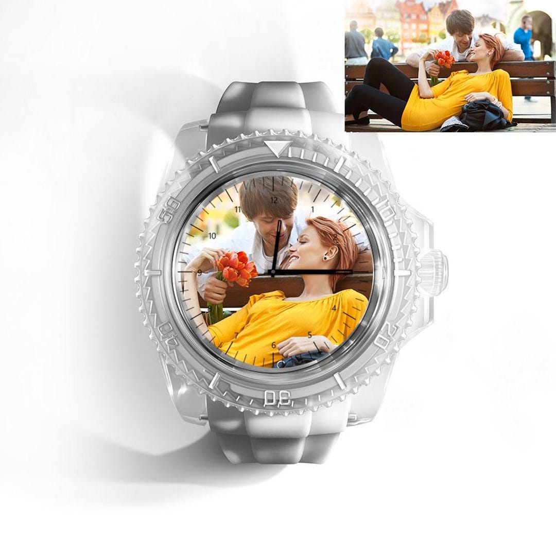 Personalized Engraved Photo Watch, Custom Photo Watch, Gifts for Him ...