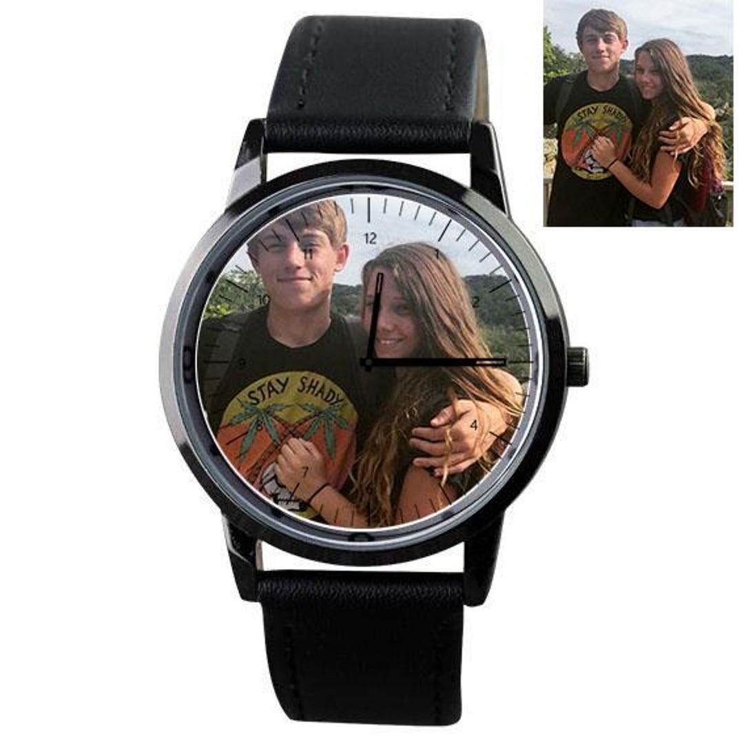 Personalized Engraved Photo Watch, Custom Photo Watch, Gifts for Him ...