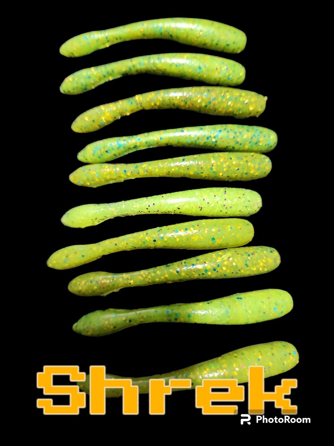 Shrek 5pack Green With Blue & Gold Flakes - Etsy