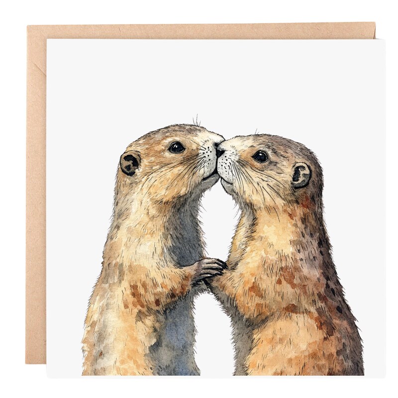 Card With a Prairie Dog - Etsy UK