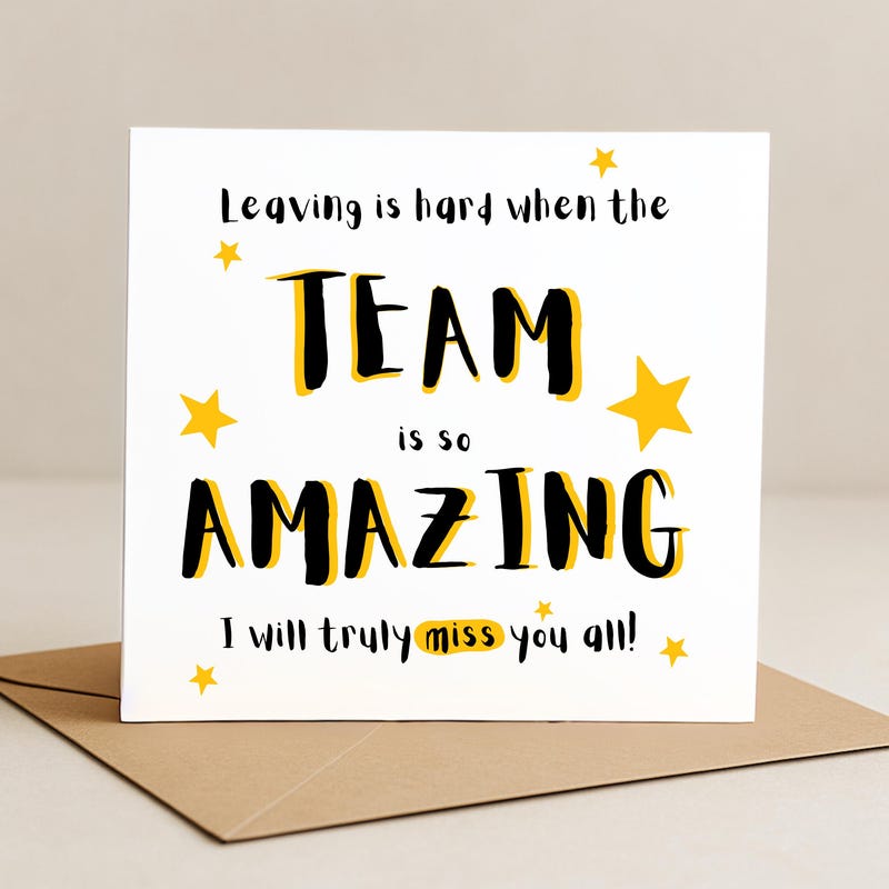 Work Thank You Team - Etsy UK